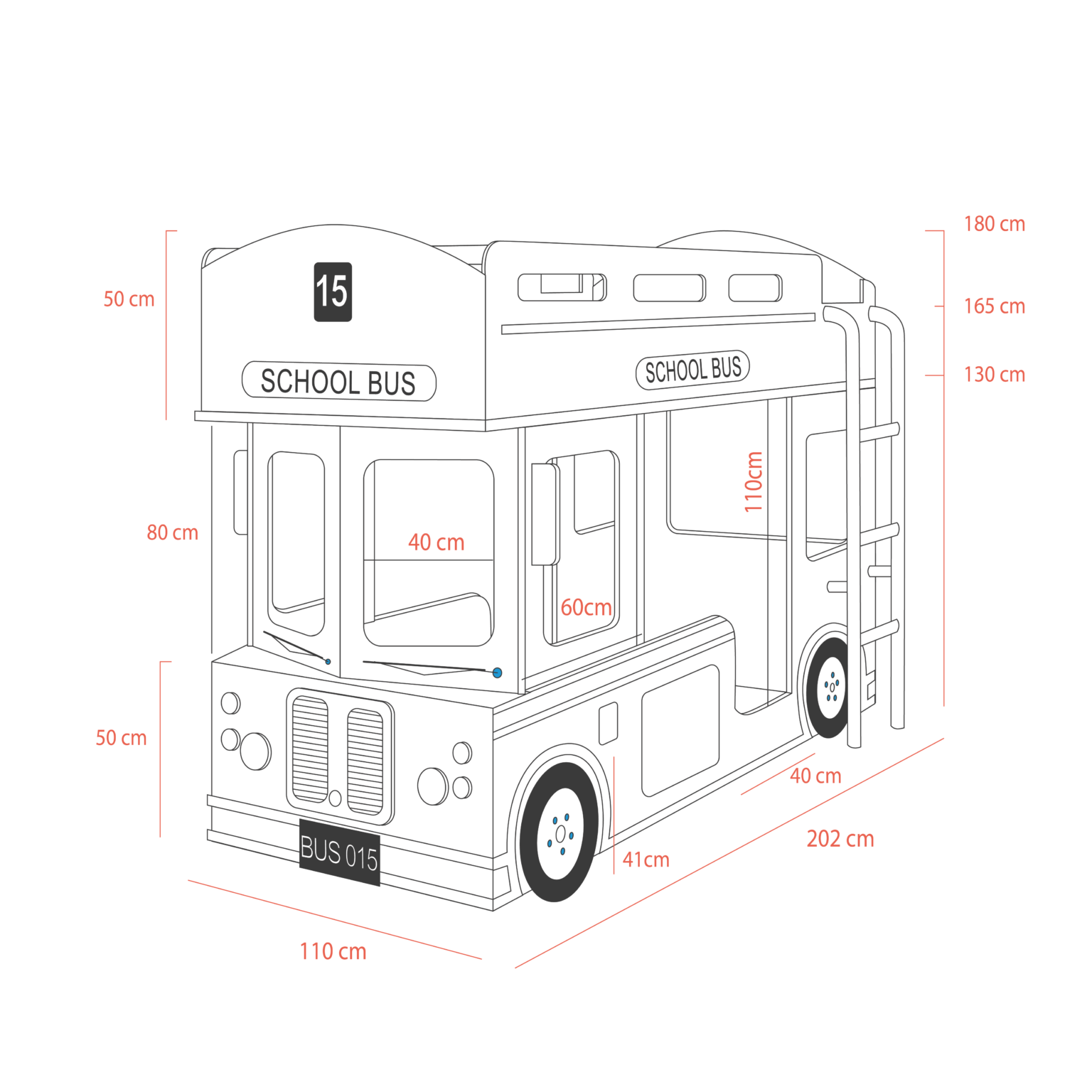 Litera Bus - Muebles infantiles Pukino
